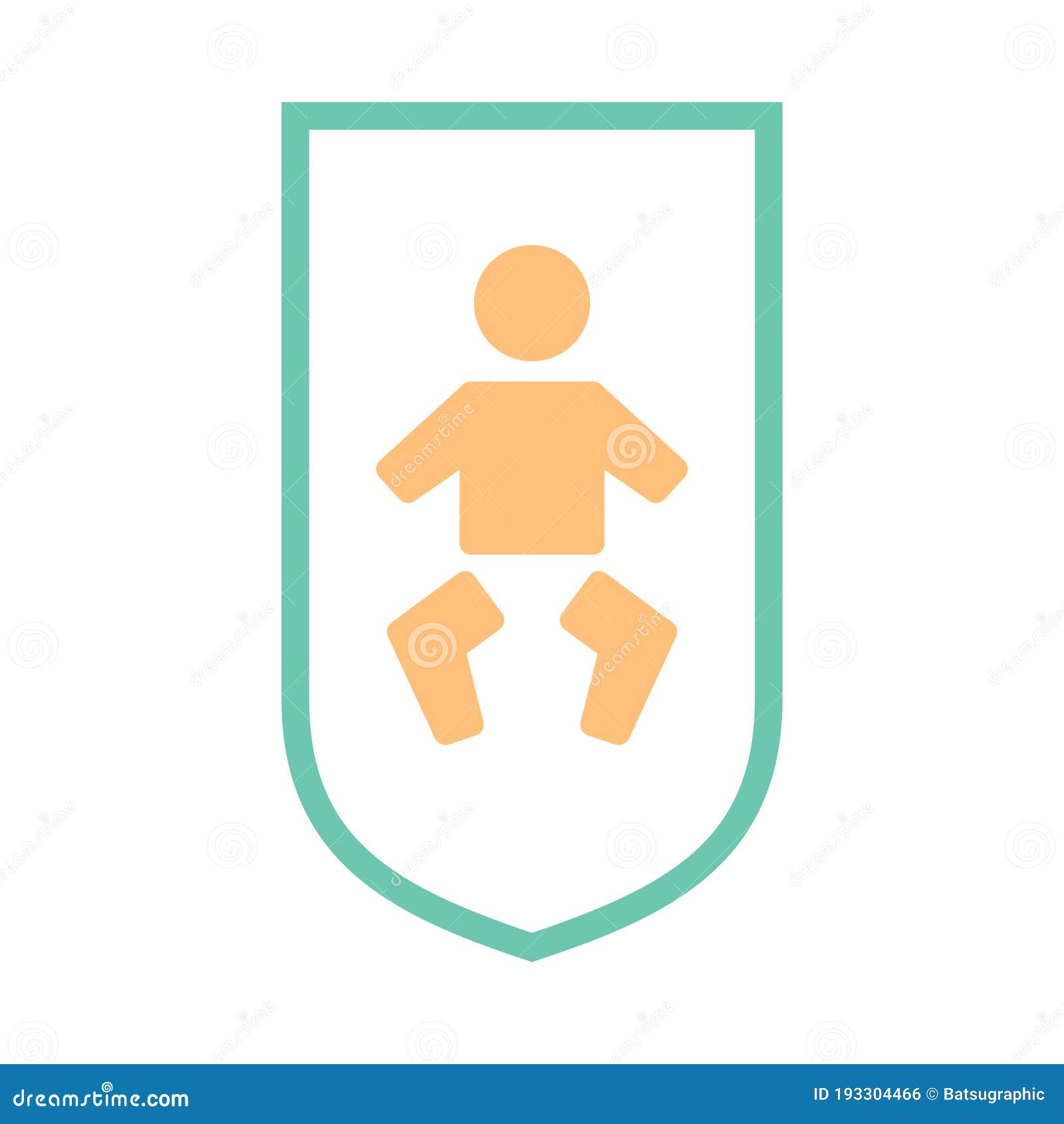 Child Safety Vector Icon Logo Design Stock Vector - Illustration of ...