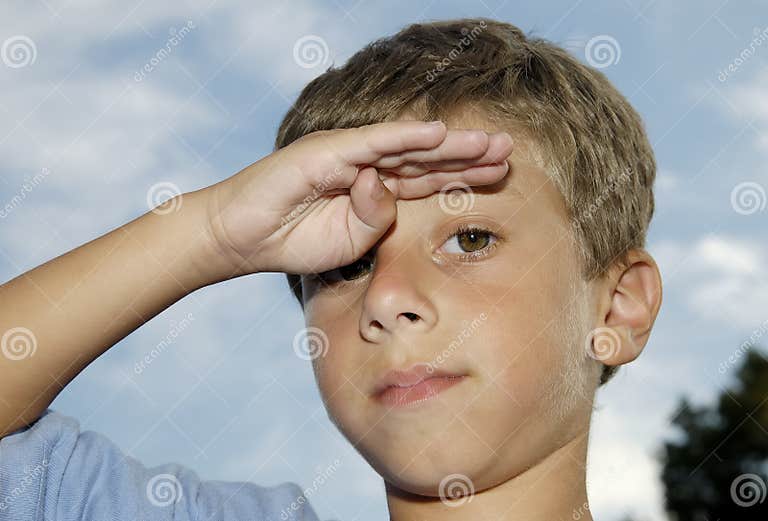 Child Salute stock image. Image of gesture, portrait, childhoold - 1057243
