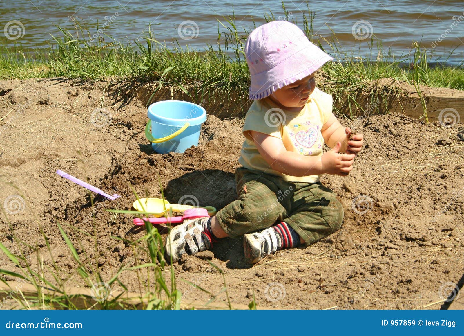 Kids Fighting In A Sandbox