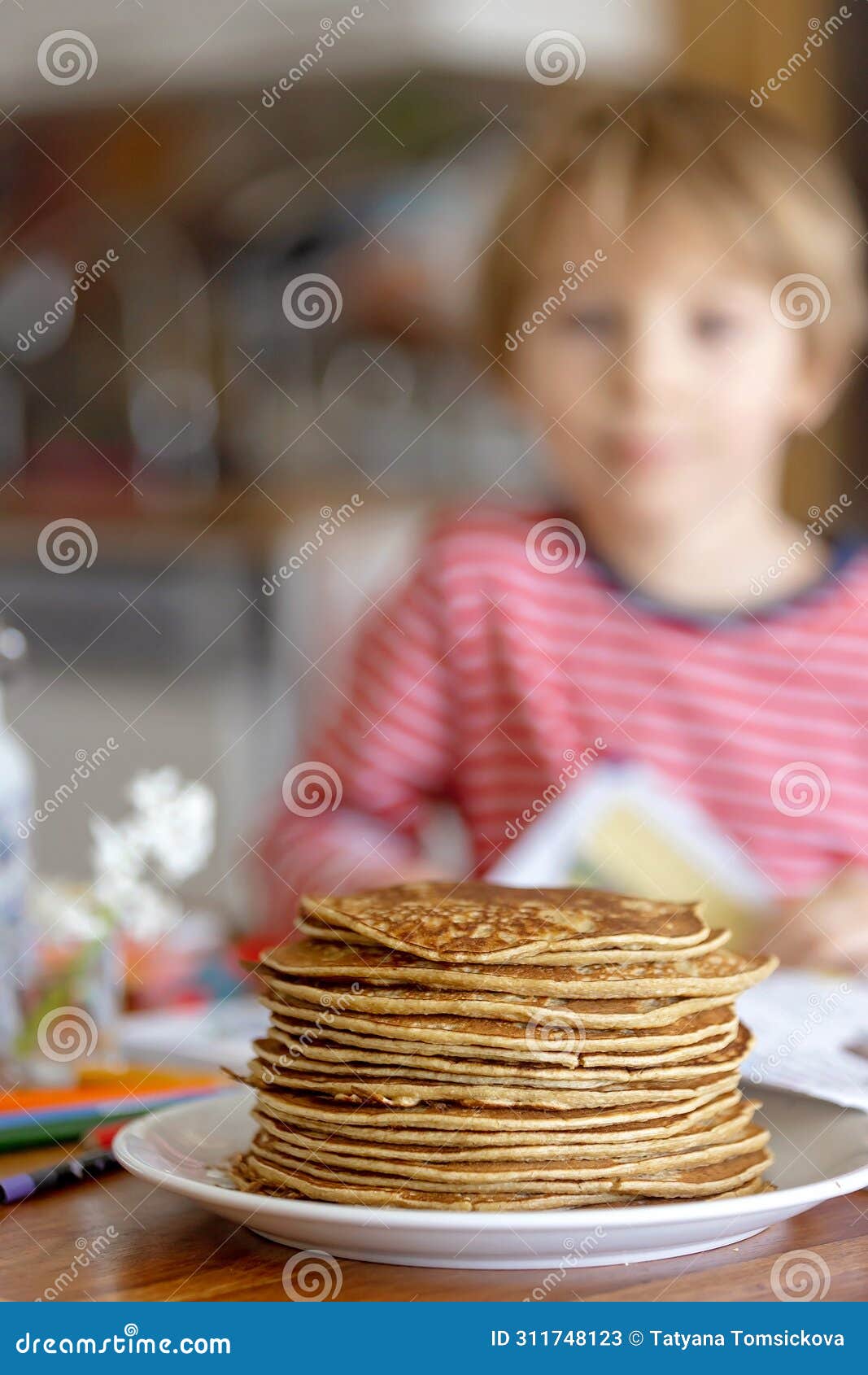 Child, School Boy, Writing Homework at Home after School Stock Image ...
