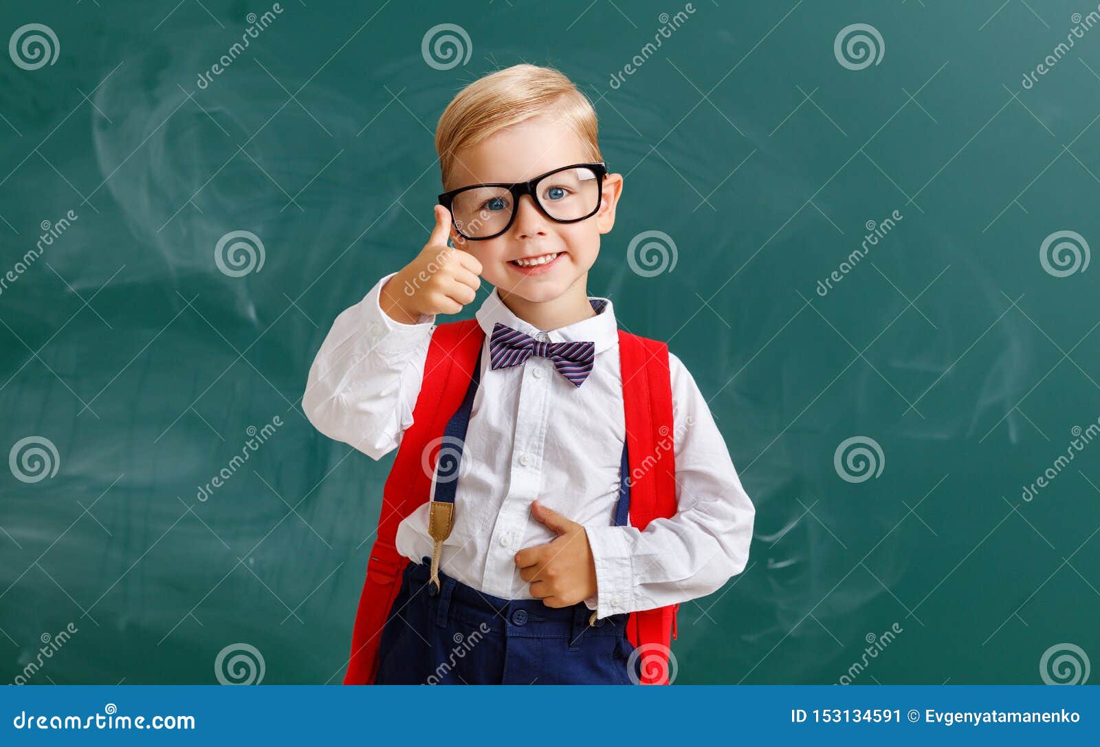 Child Schoolboy Boy Student about School Blackboard Stock Image - Image ...
