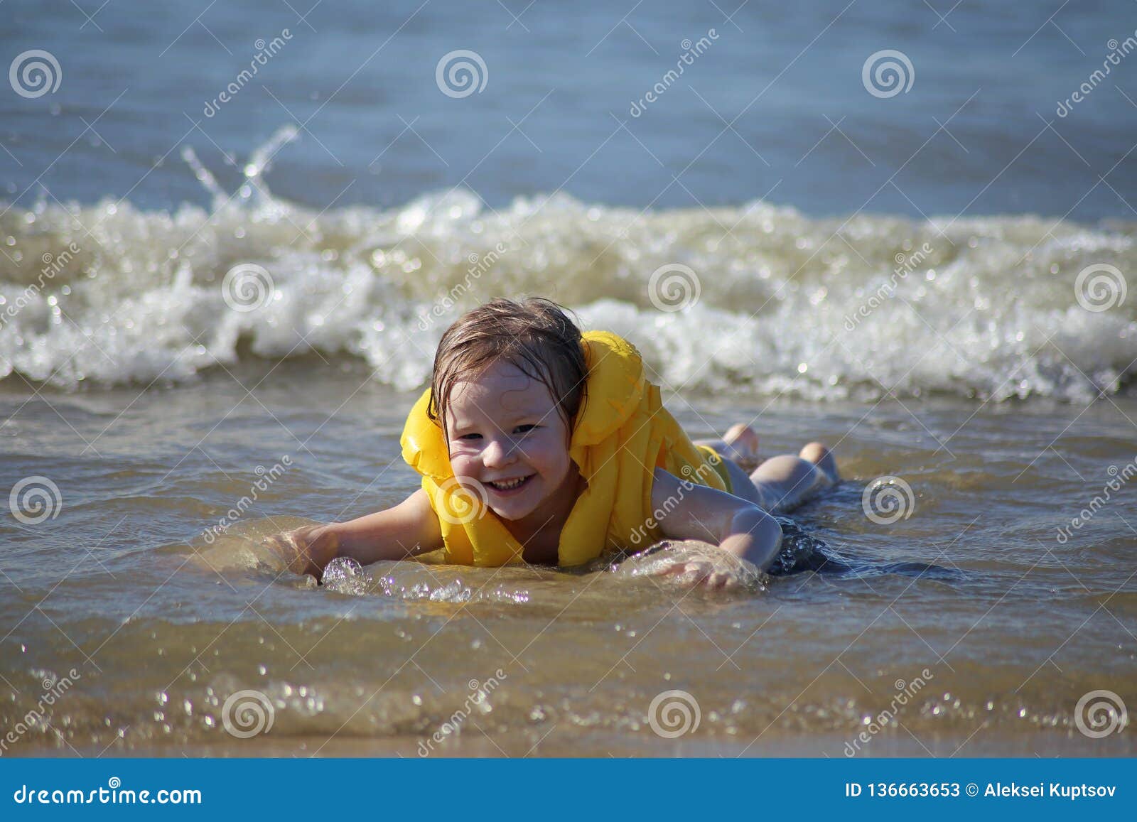 Child at sea stock image. Image of lifestyle, active - 136663653