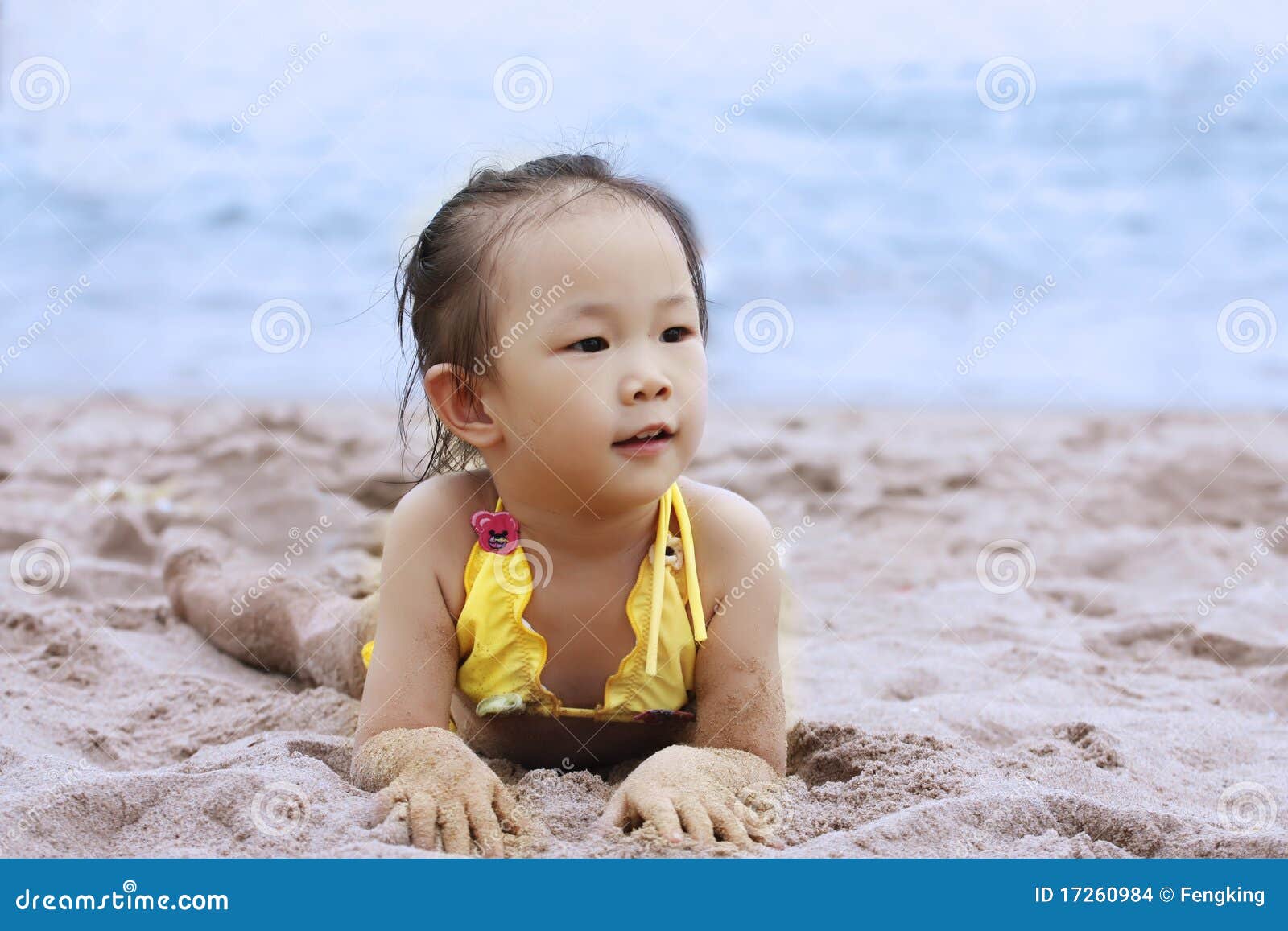 Child by the seaside stock photo. Image of person, outdoor - 17260984