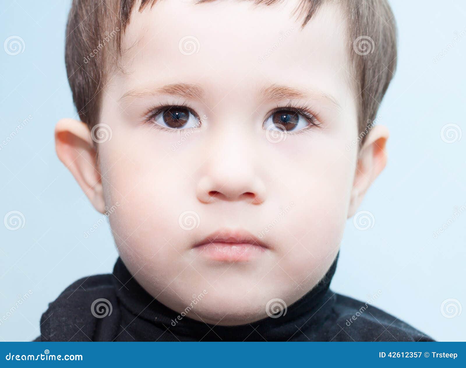 Child serious look stock image. Image of serious, portrait - 42612357