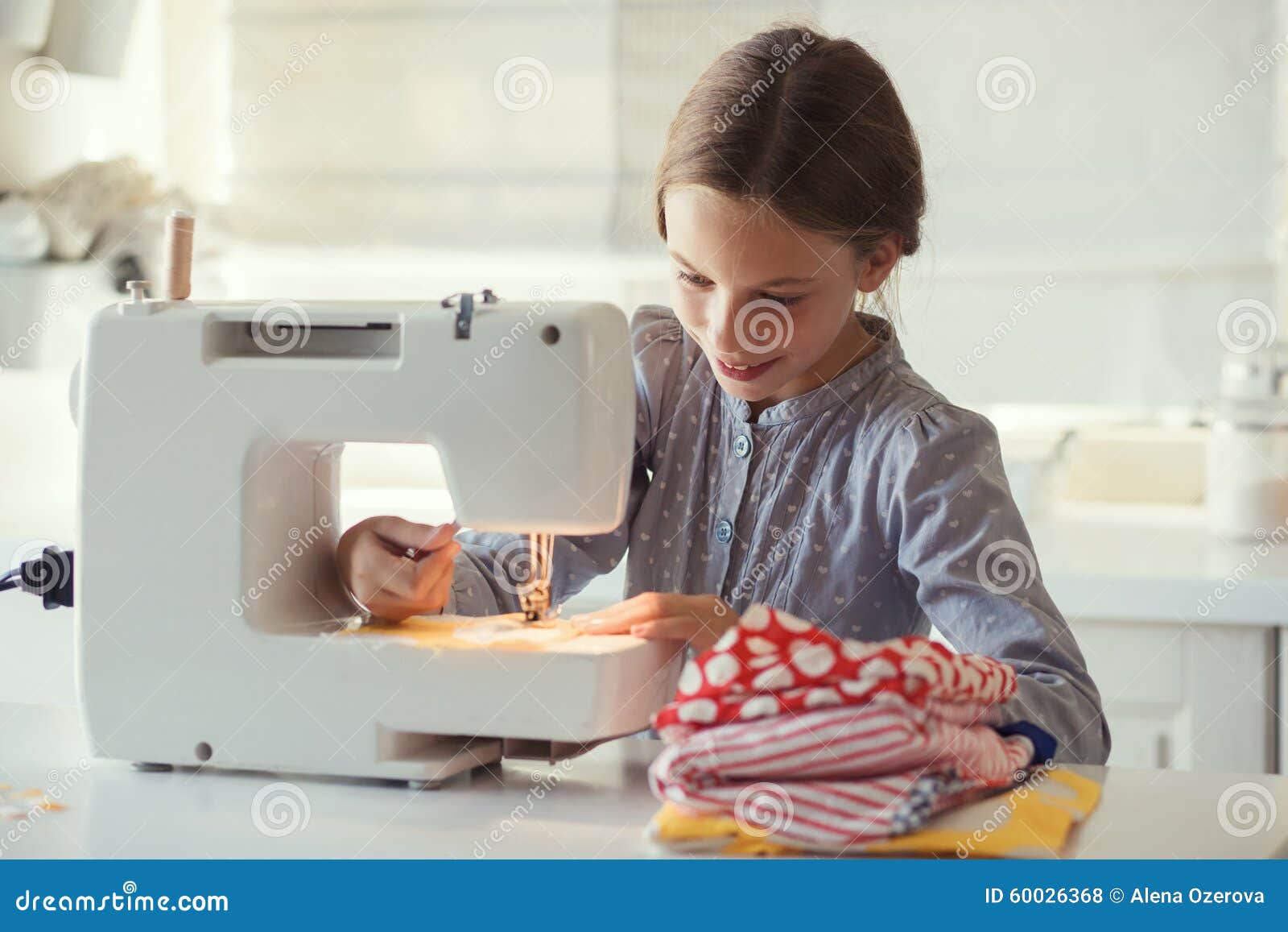 Child sewing stock photo. Image of human, profession - 60026368
