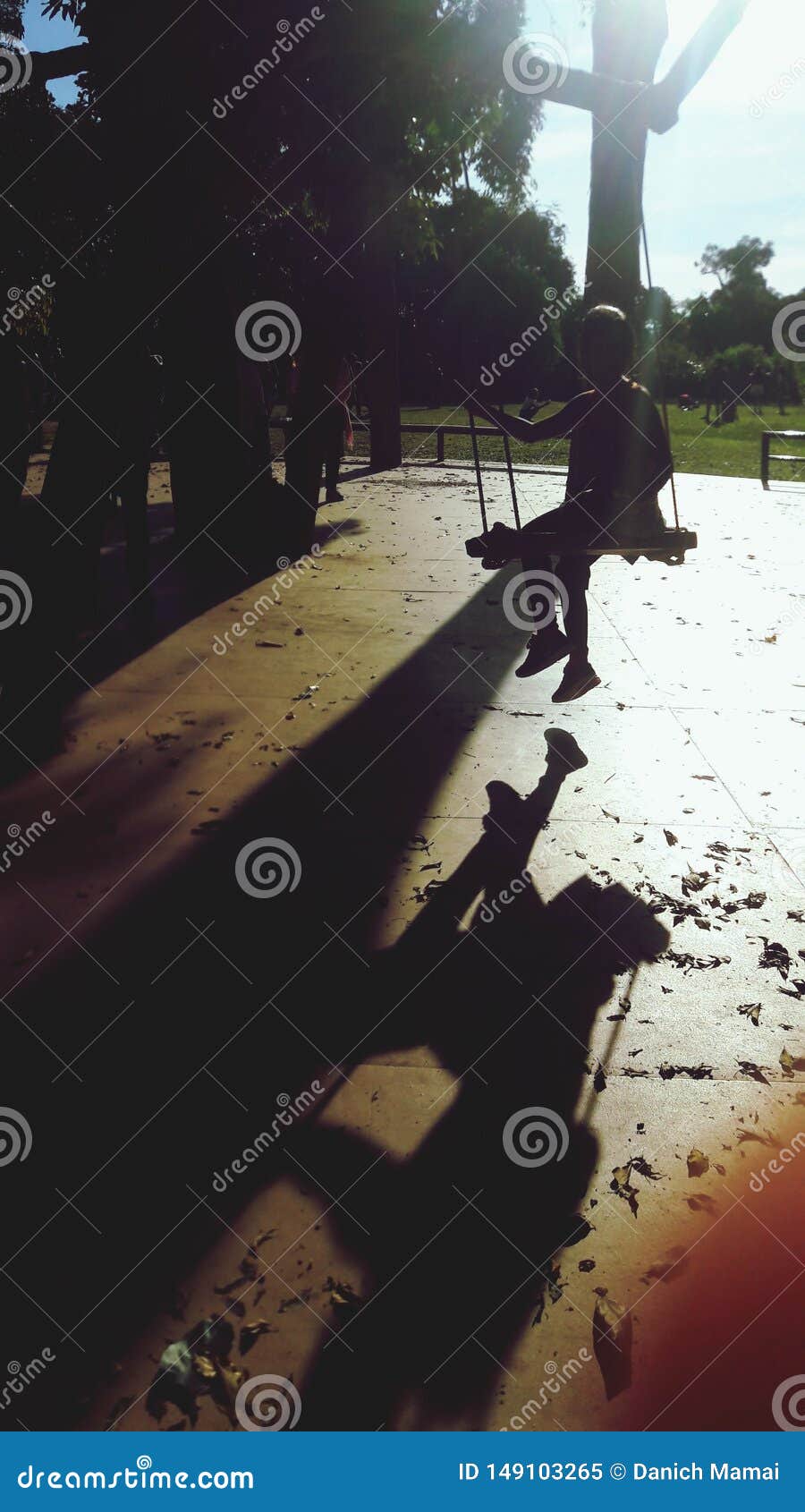 Child of Shadow in Sunlight Stock Image - Image of abstract, foliage ...