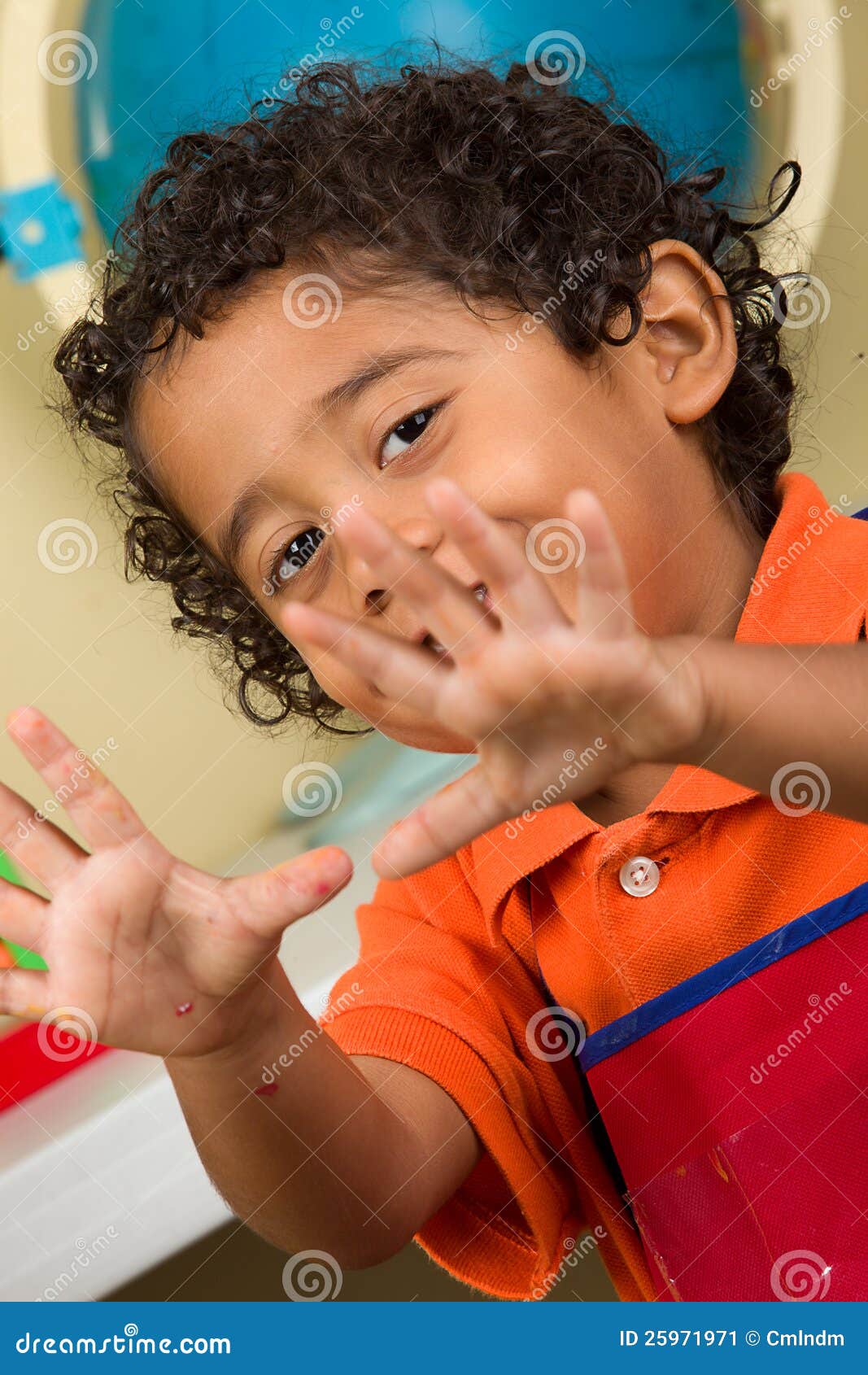 Child Showing Both Hands stock image. Image of person - 25971971