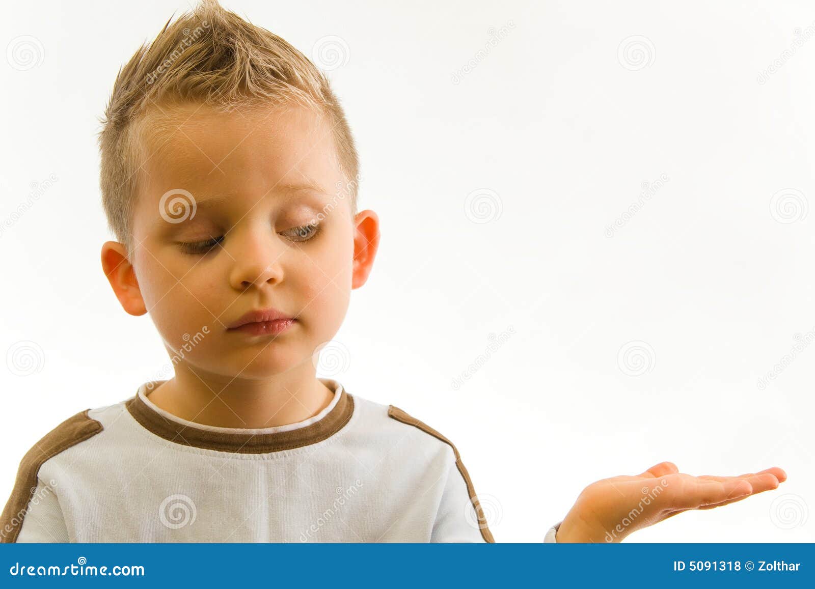 Child Showing Success Symbol Royalty-Free Stock Image | CartoonDealer ...