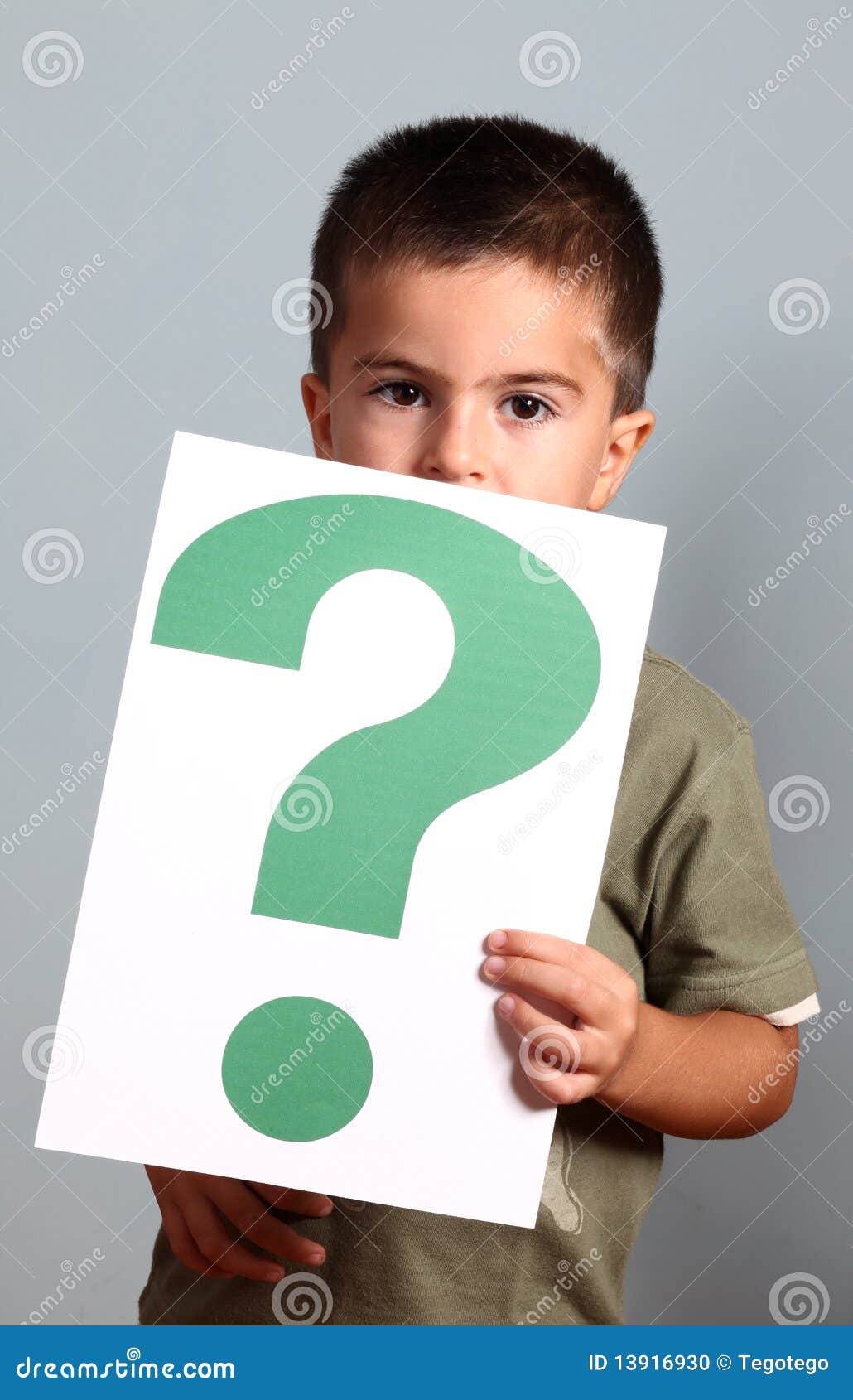 Child shows question mark stock photo. Image of child - 13916930