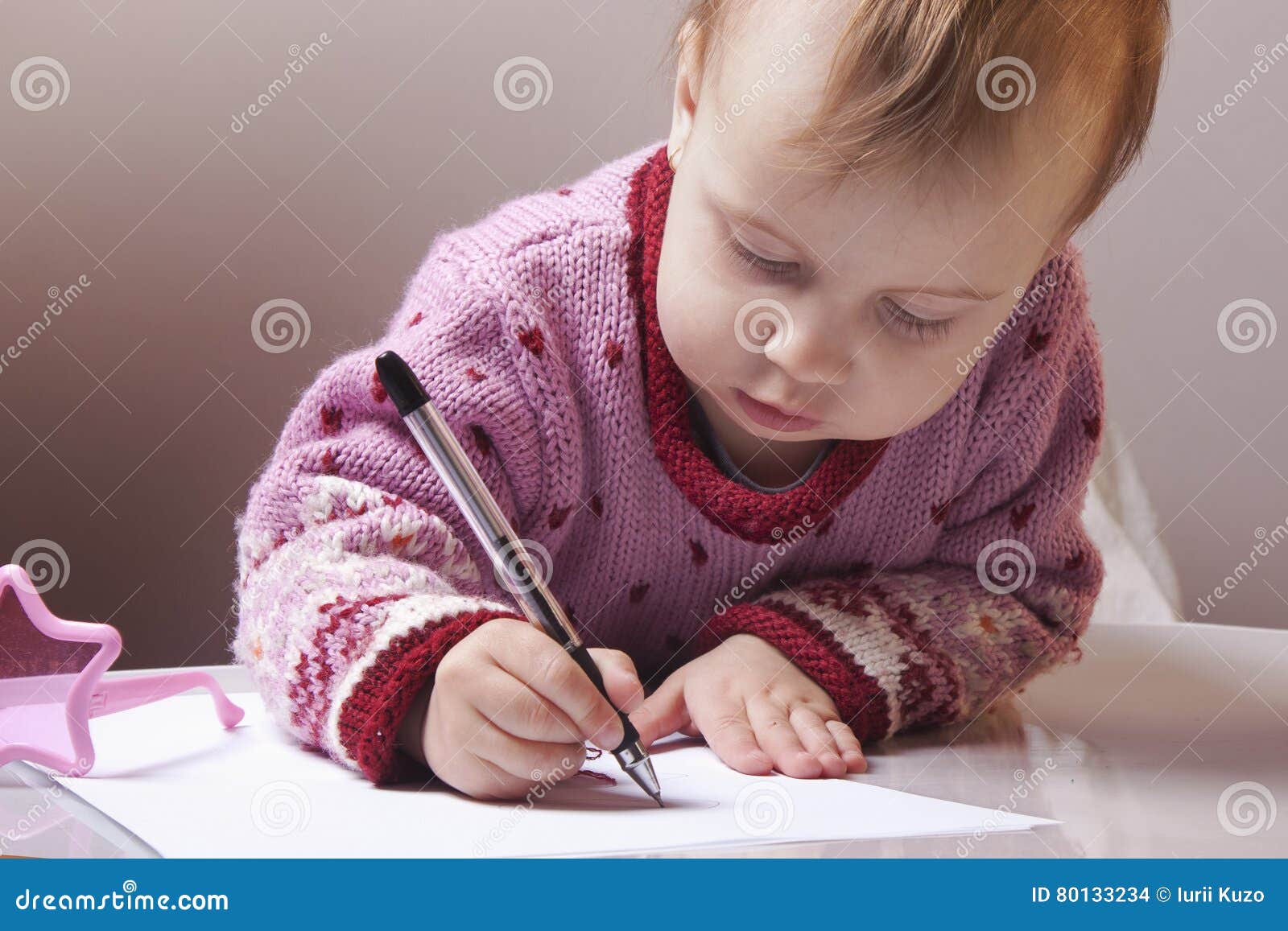 Child signs a contract stock photo. Image of finger, professional ...