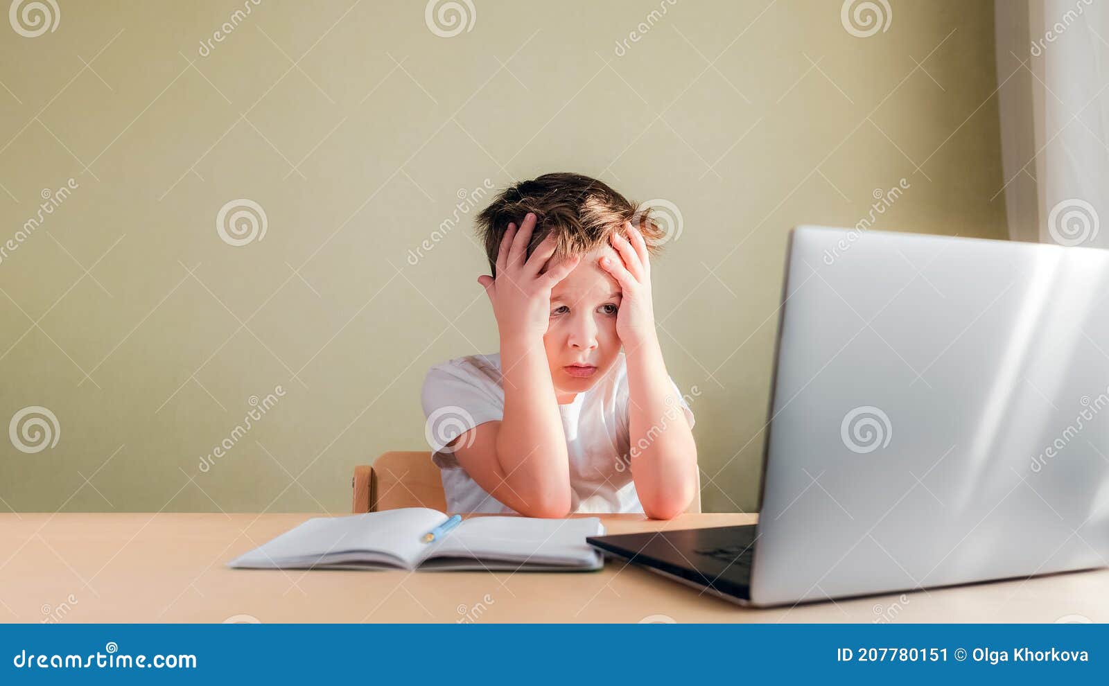 Sad And Desperate Child Boy Holding Red Toy Heart In Hands And Hiding ...