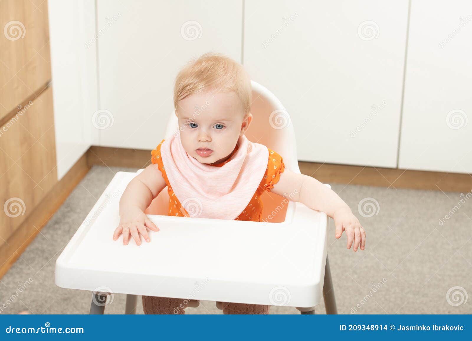 Child Sitting at Empty Table Stock Photo - Image of domestic, child ...