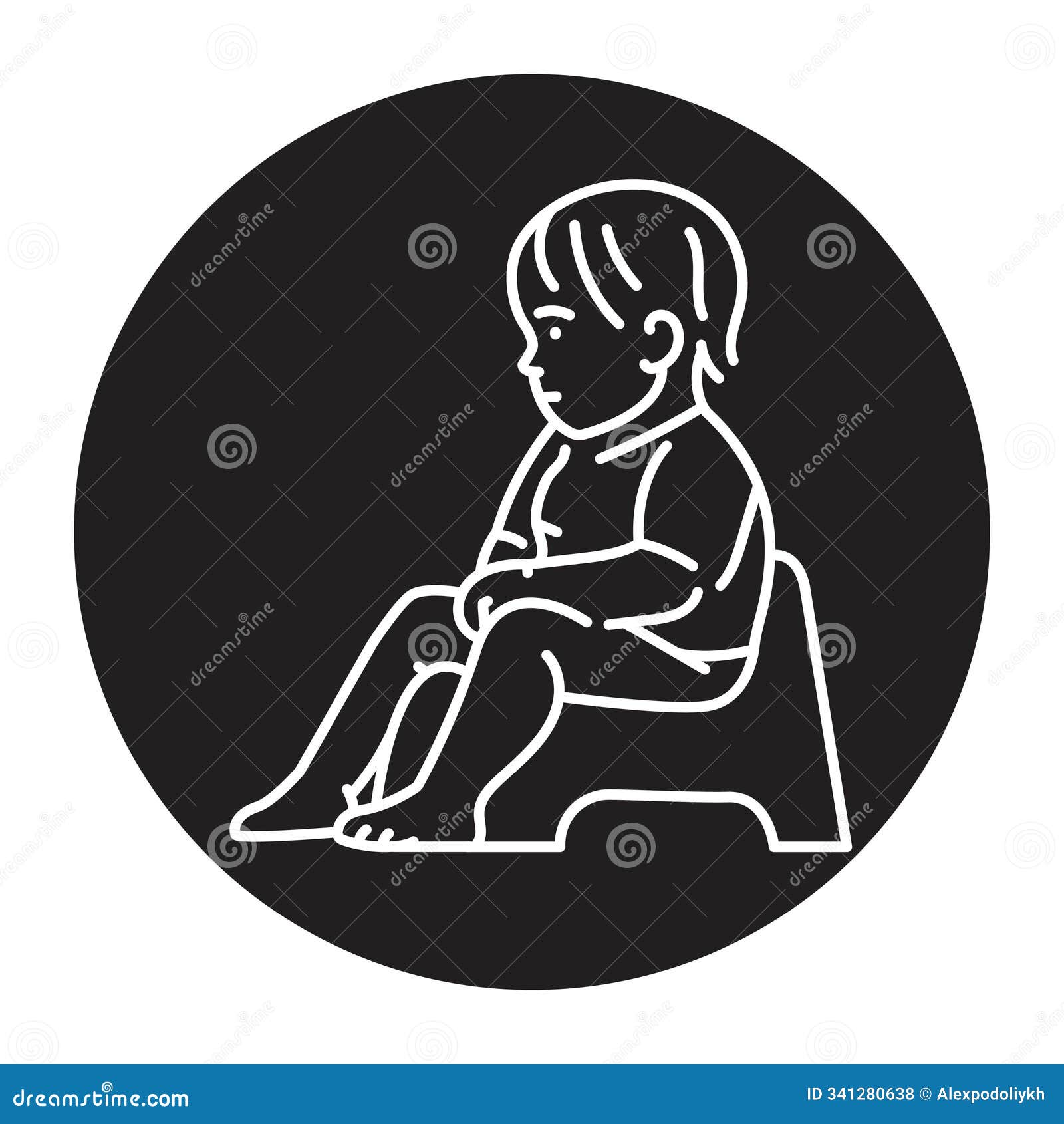 Child Potty Icon Cartoon Vector. Baby Toilet | CartoonDealer.com #279256250