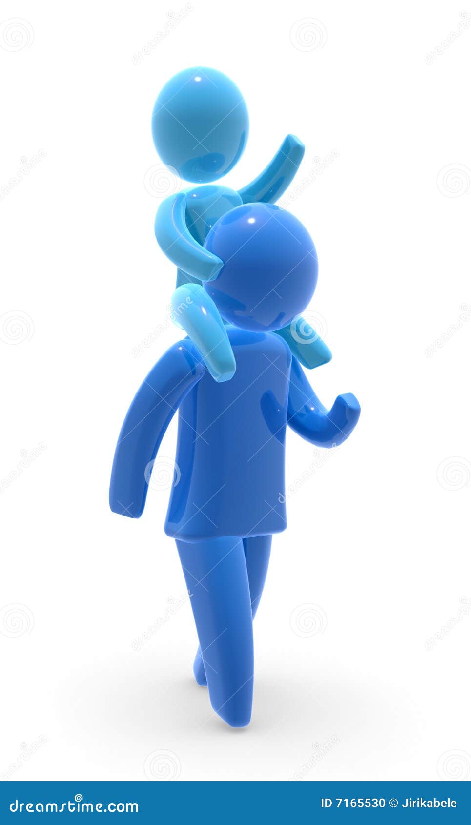 Child Sitting On Shoulders Stock Photo - Image: 7165530