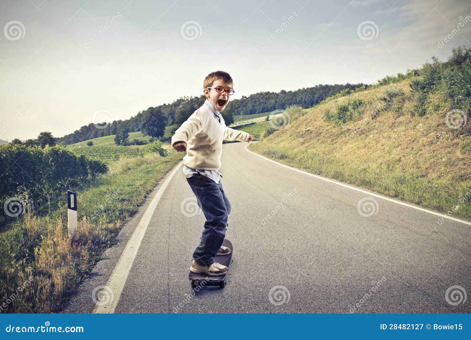 Child Skateboarding stock image. Image of trip, plant - 28482127