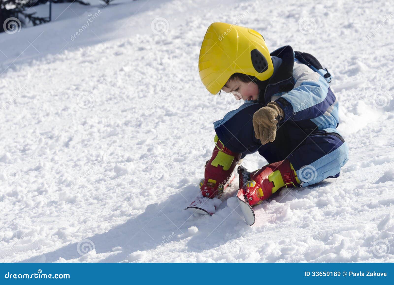 Child skier stock image. Image of children, learn, alpine - 33659189