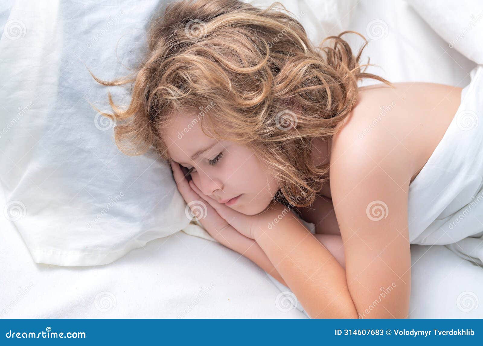 Child Sleep, Napping. Cute Kid Sleeping in Bed. Sleeping Kid Face ...