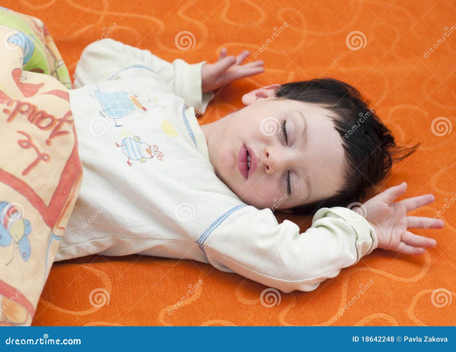 Child sleeping stock photo. Image of color, closed, portrait - 18642248