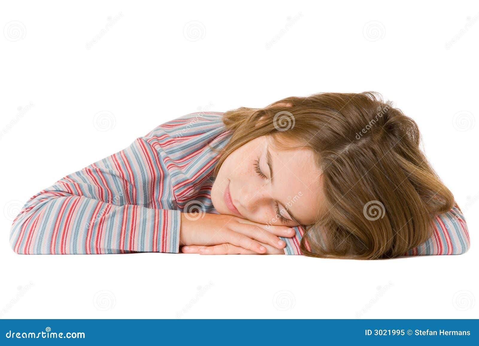 Child sleeping stock image. Image of white, female, single - 3021995
