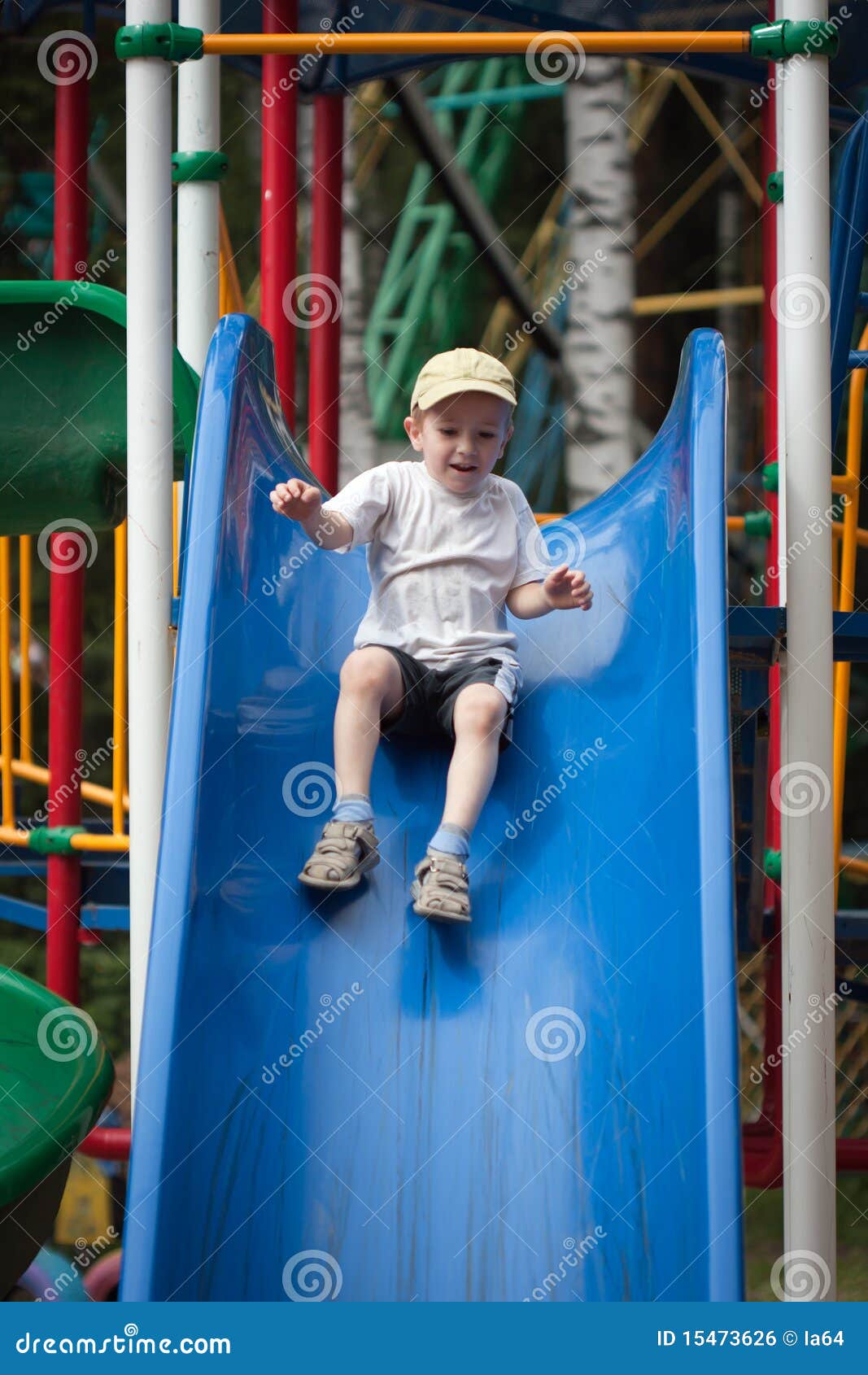 Child sliding stock photo. Image of childhood, enjoyment - 15473626