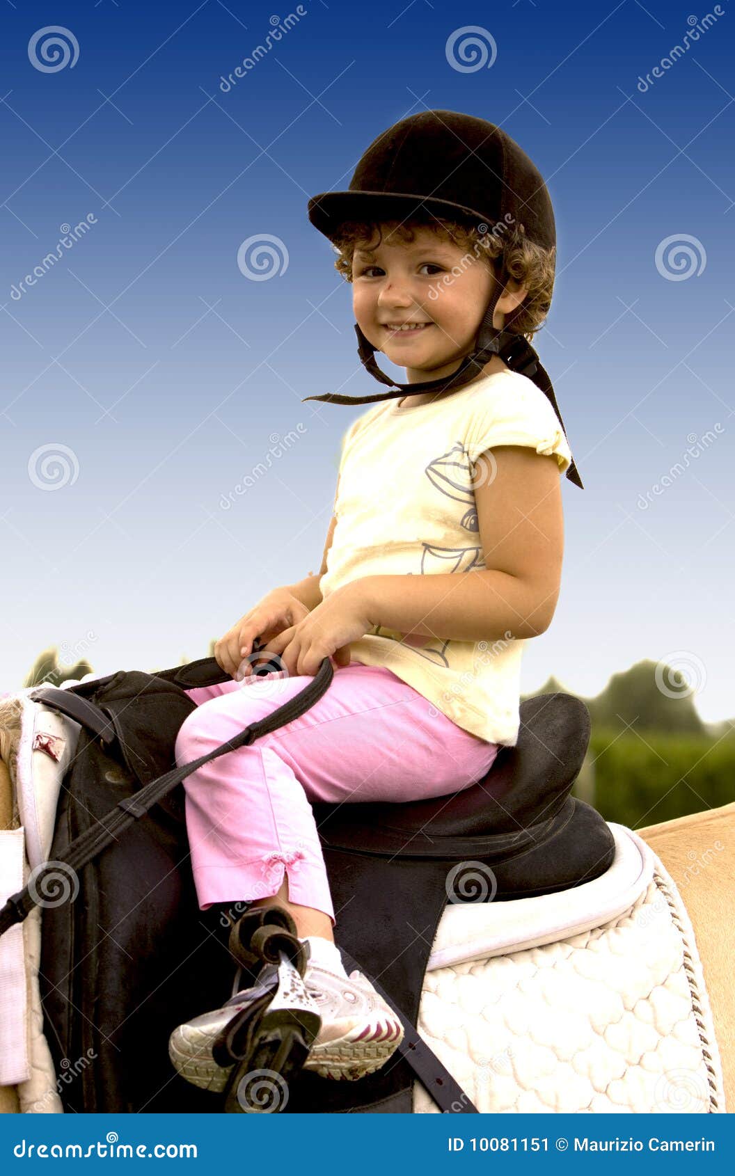 Child with smile to riding stock image. Image of children - 10081151