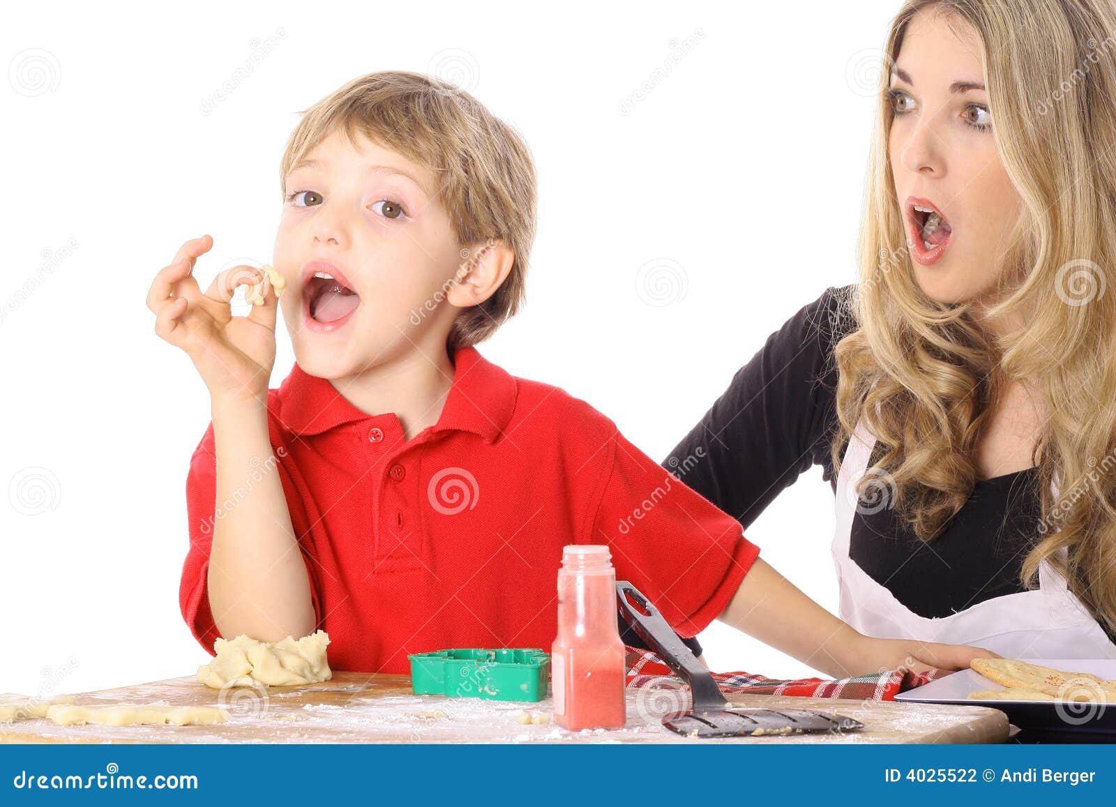 Child Sneaking a Bite of Cookie Dough Stock Photo - Image of cookies ...