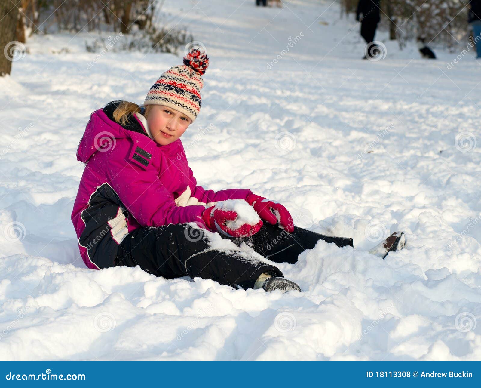 Child in snow stock photo. Image of youth, merry, enjoy - 18113308