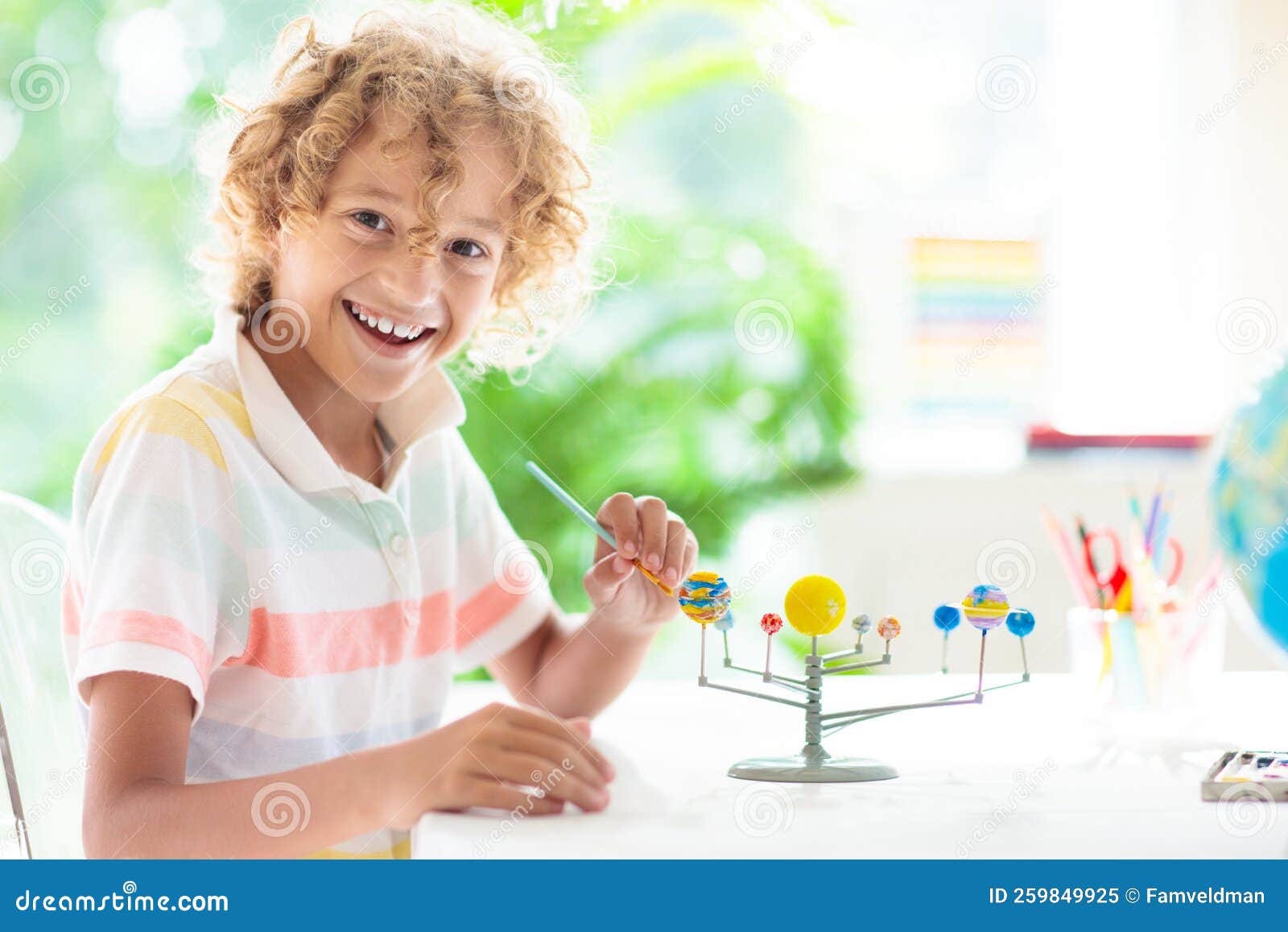 Child with Solar System Model. Kids Planetarium Stock Image - Image of ... Child with Solar System Model. Kids Planetarium Stock Image - Image of ...