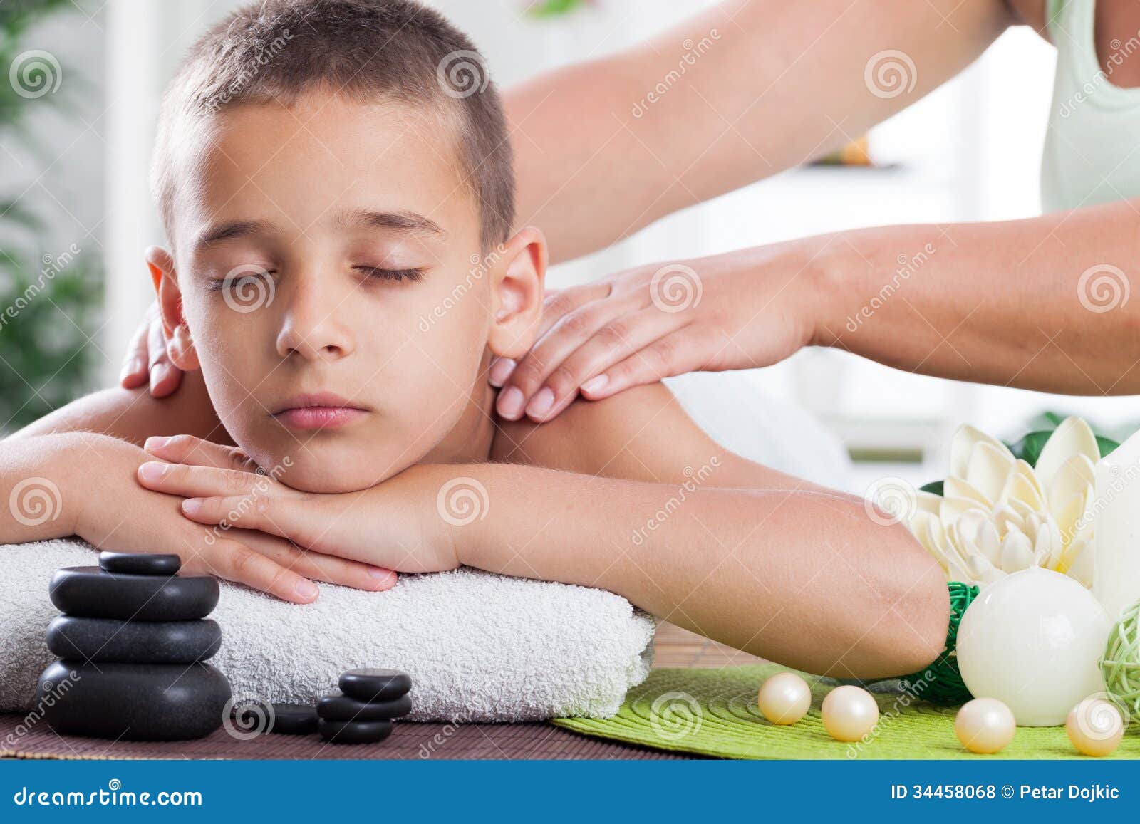 Child spa treatment stock photo. Image of lying, relaxing - 34458068