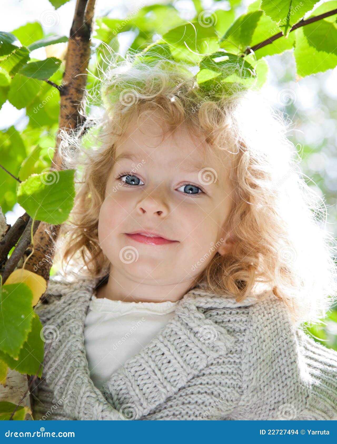Child in spring stock photo. Image of earth, eyes, blond - 22727494