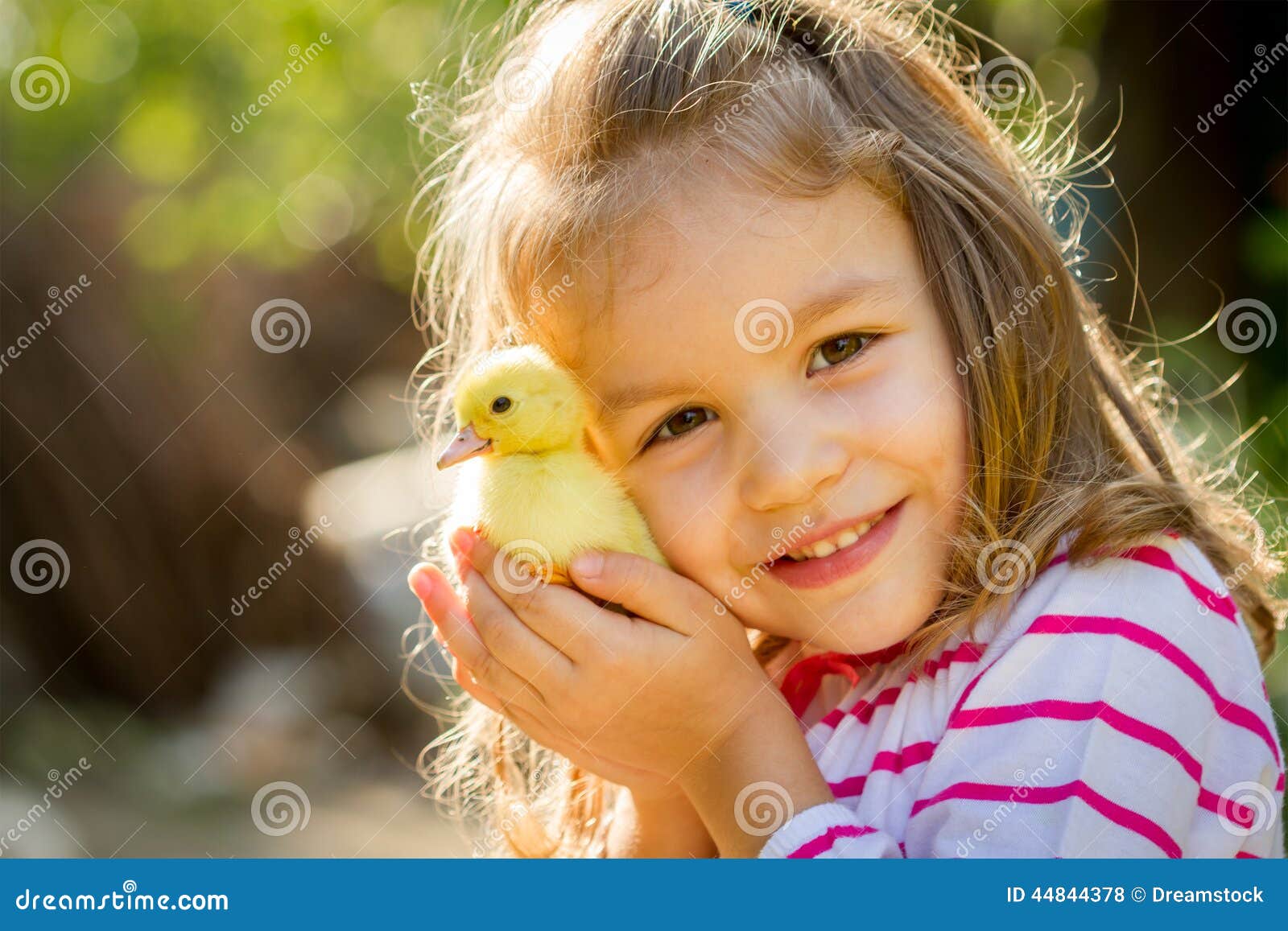 657 Little Girl Spring Duckling Stock Photos - Free & Royalty-Free ...