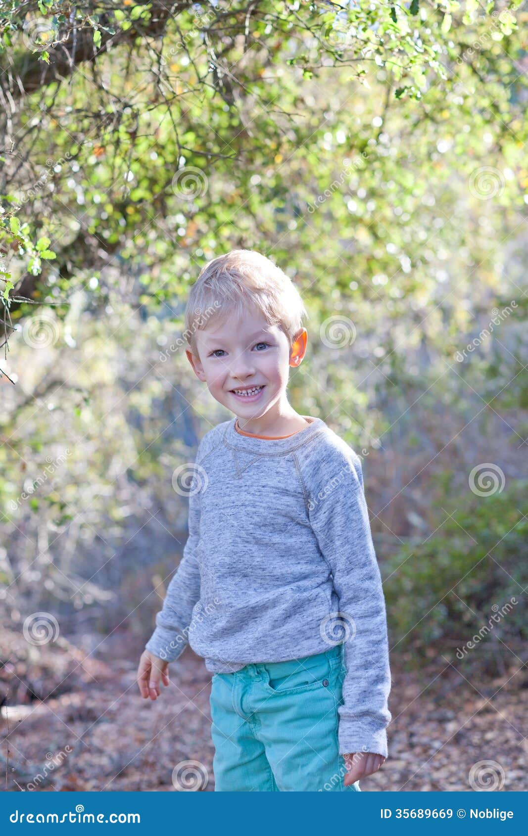 Child at spring time stock image. Image of leisure, cute - 35689669
