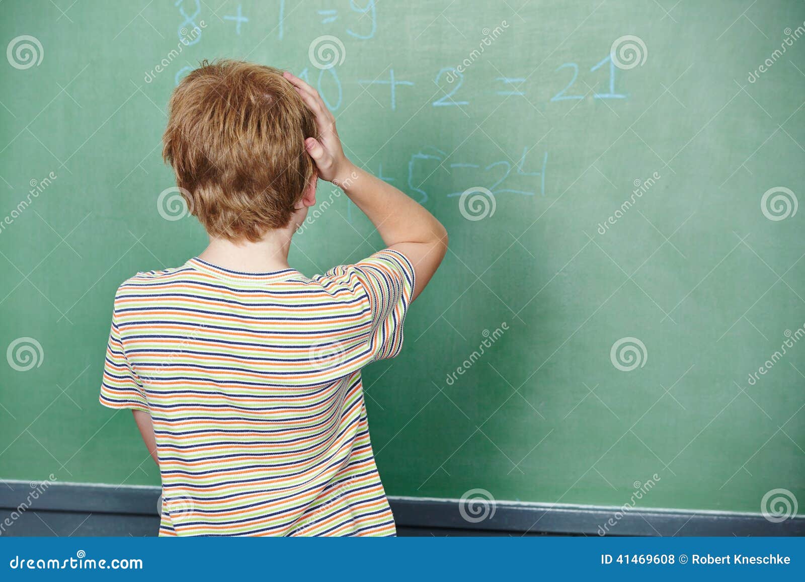 Child Standing in Class in Front Stock Photo - Image of classroom ...