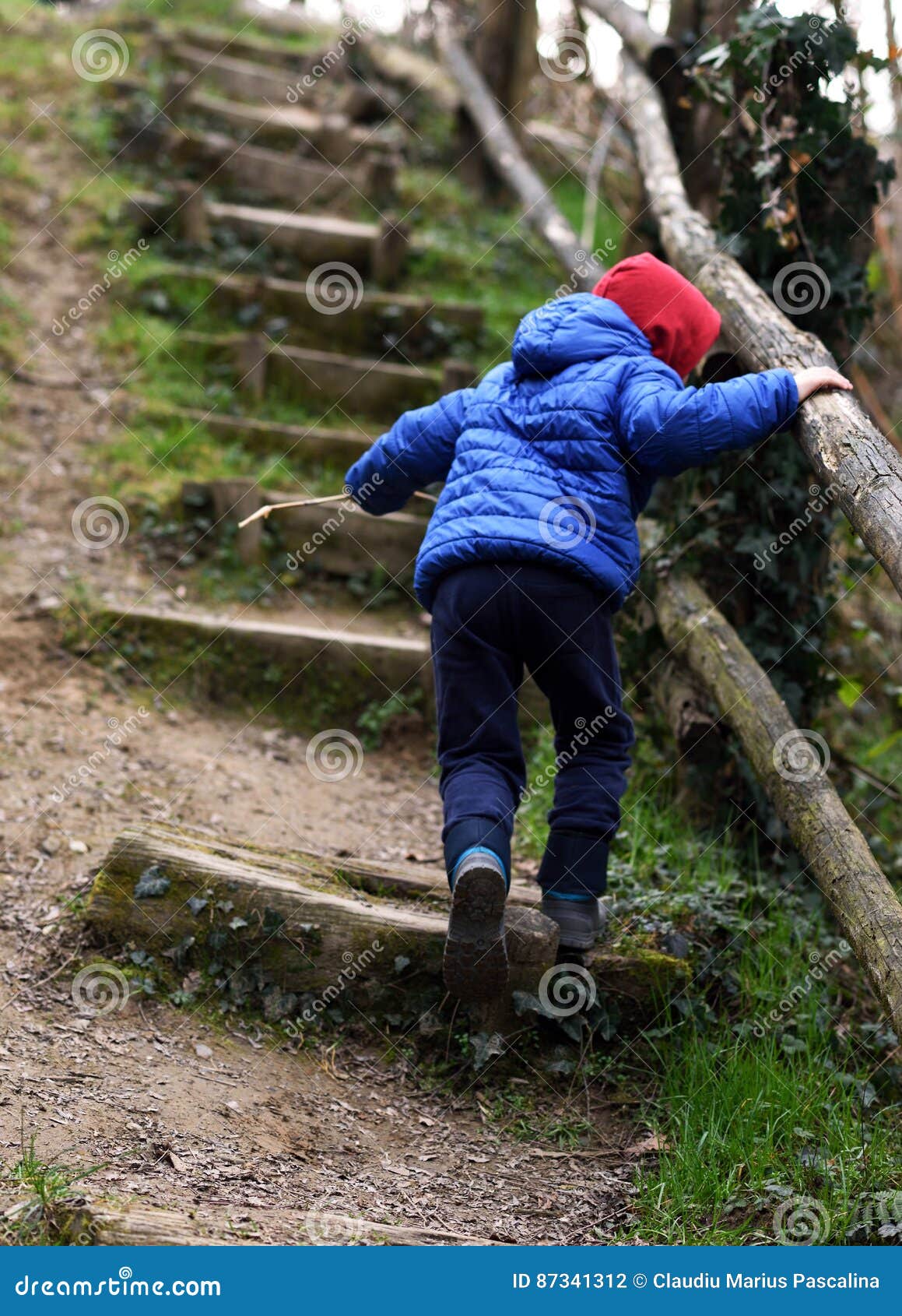 Child Stepping Stone Stairs Stock Photo - Image of enjoy, outside: 87341312