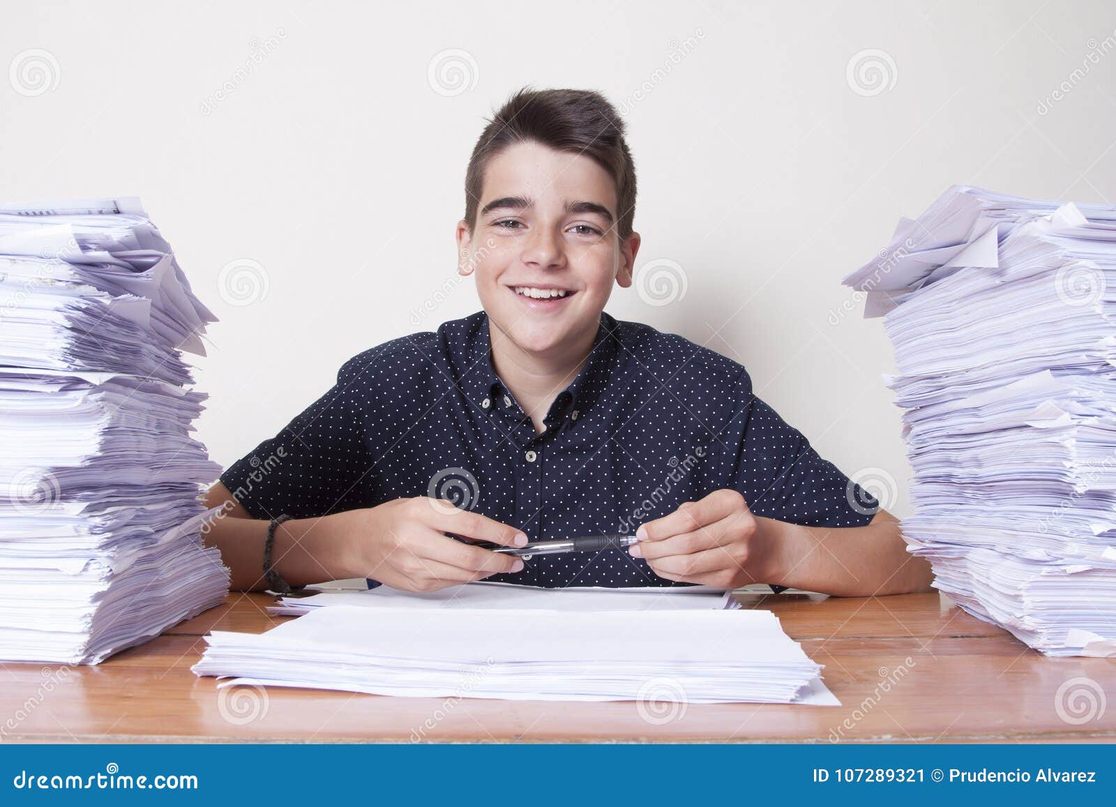 Child student on the desk stock image. Image of boys - 107289321