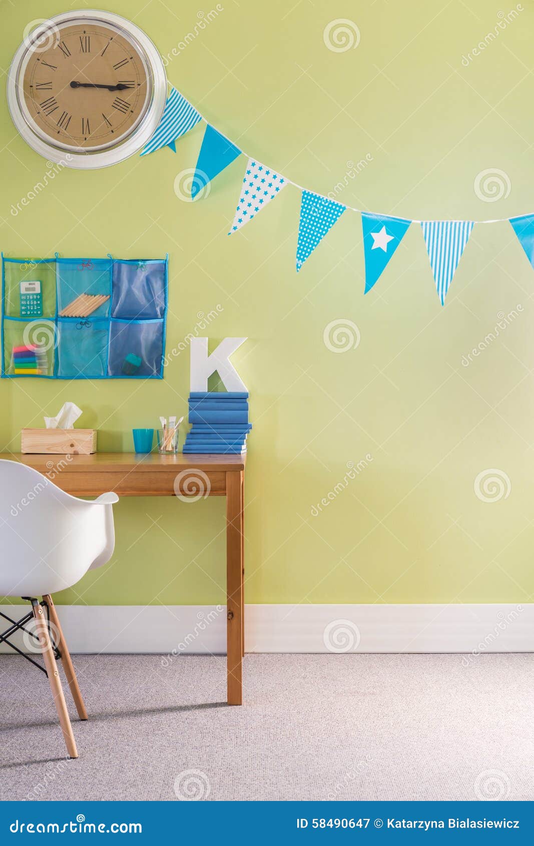 Child study room stock image. Image of schoolchild, furniture - 58490647