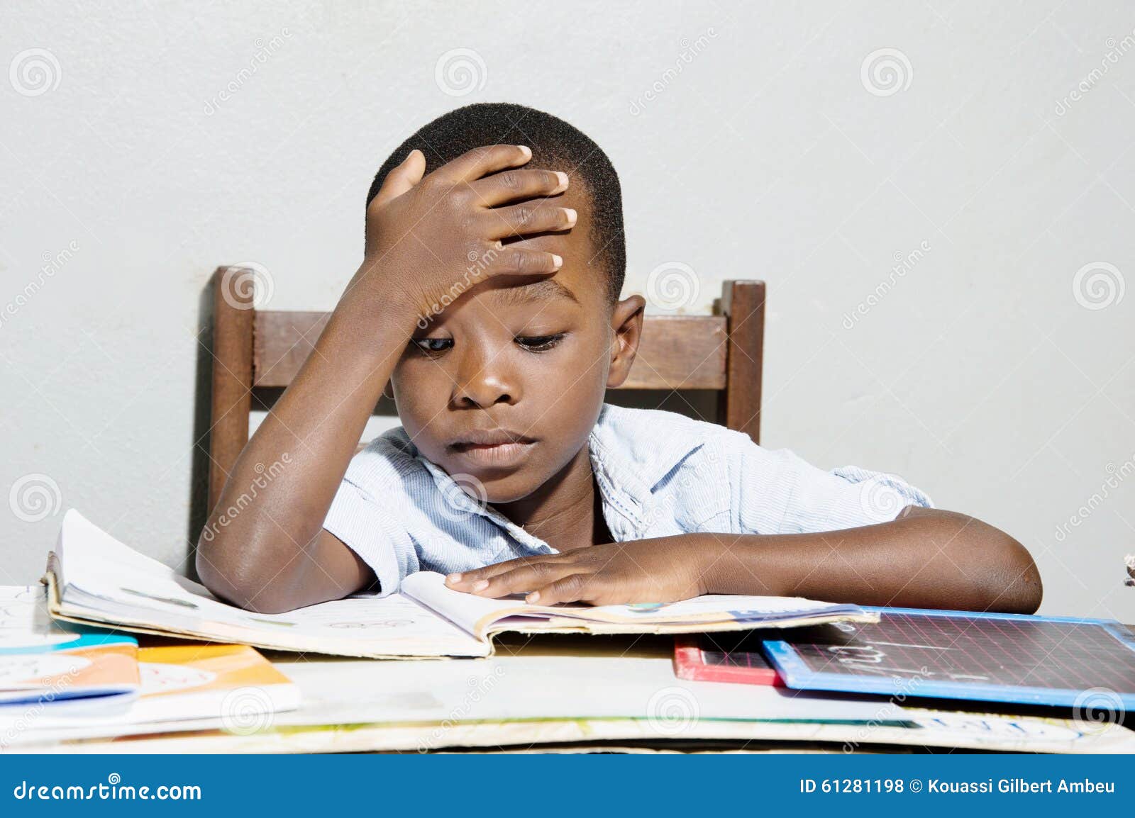Child study stock photo. Image of table, studying, sitting - 61281198