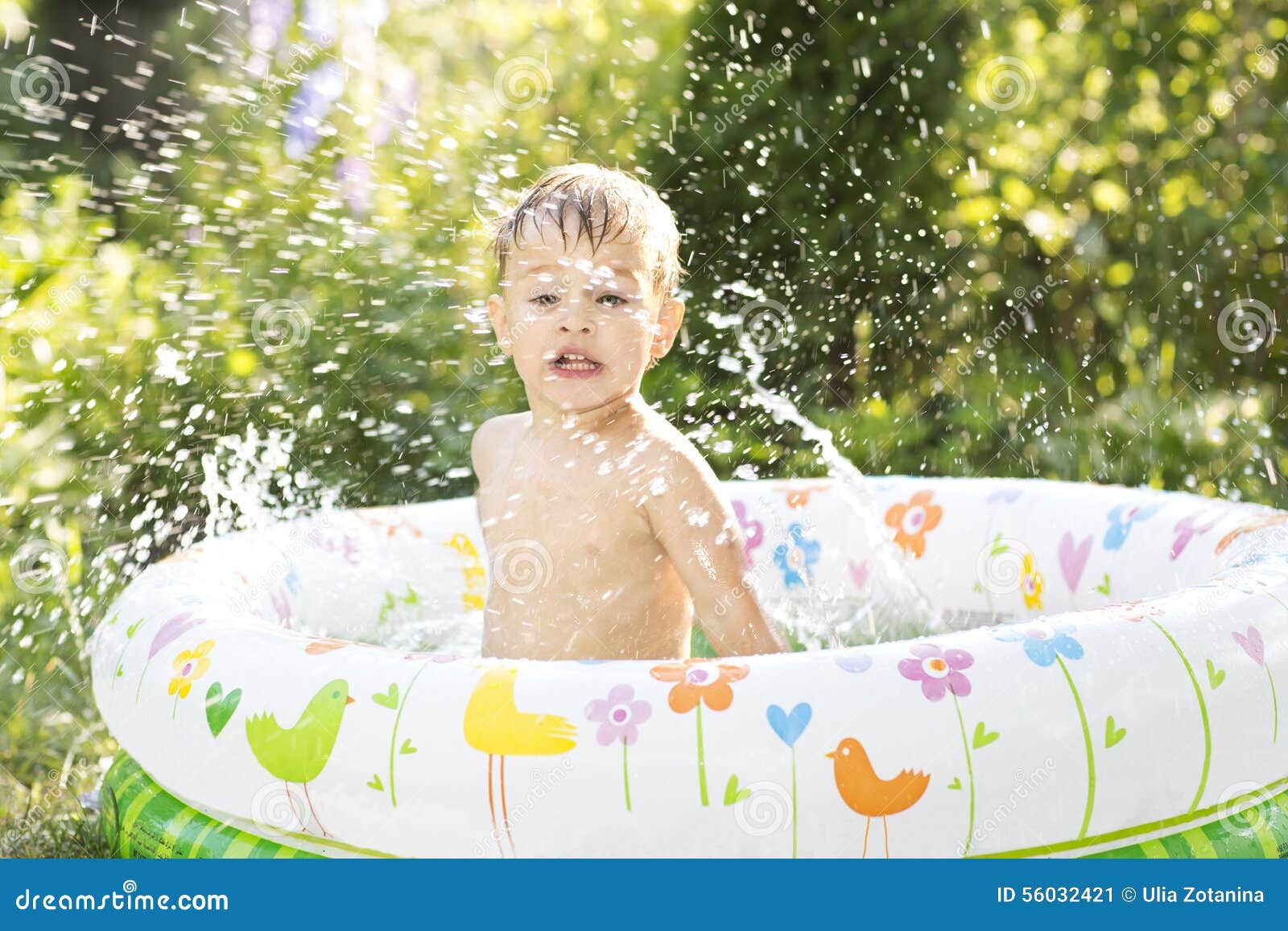 The child in the summer stock image. Image of xwet, happiness - 56032421