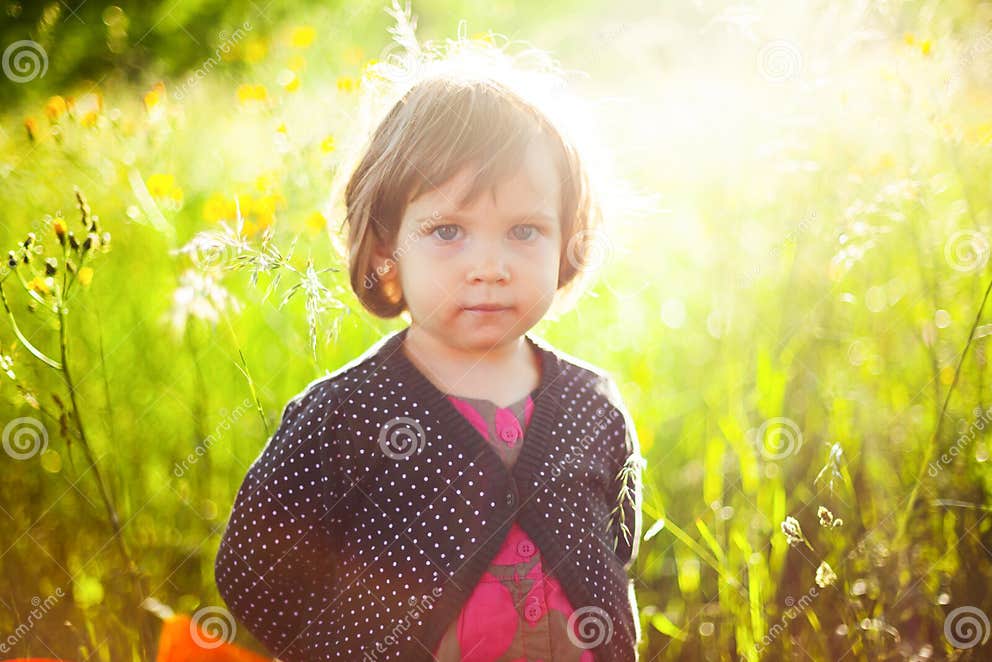 Child in sunlight stock photo. Image of portrait, cute - 38876454