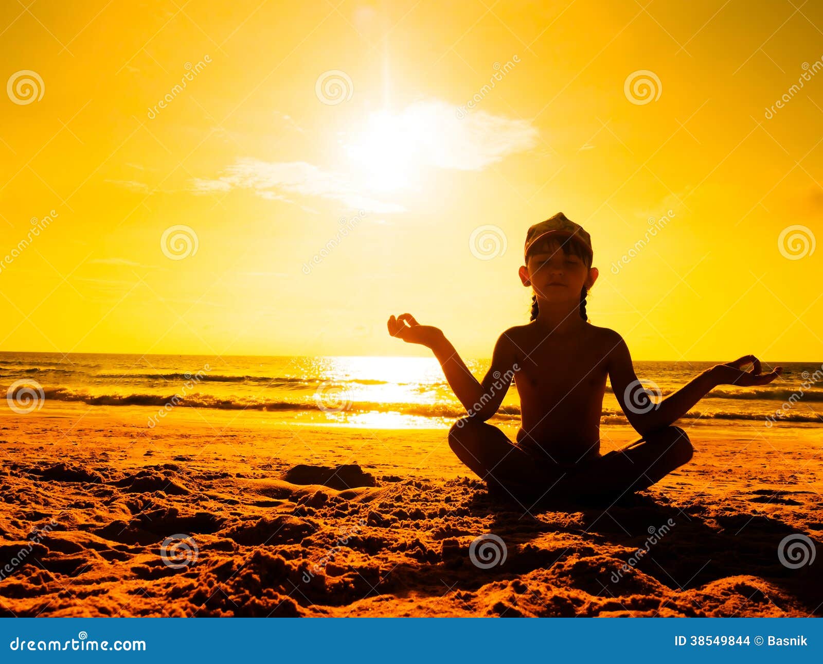 Child at the sunset stock photo. Image of coast, beautiful - 38549844
