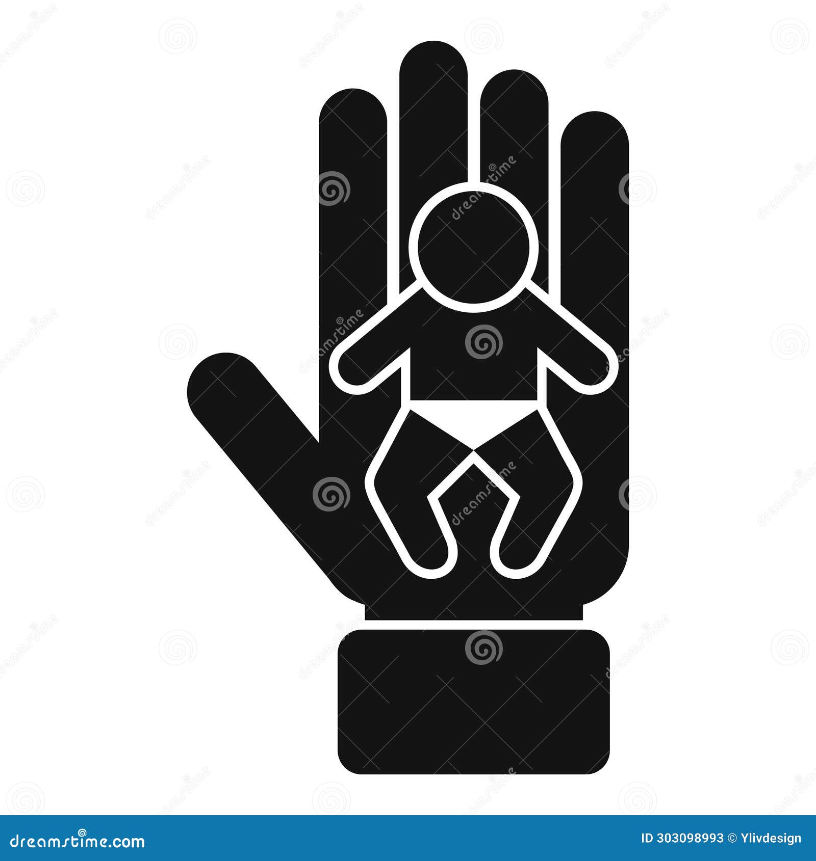 Child Support Care Icon Simple Vector. Parent Help Stock Illustration ...