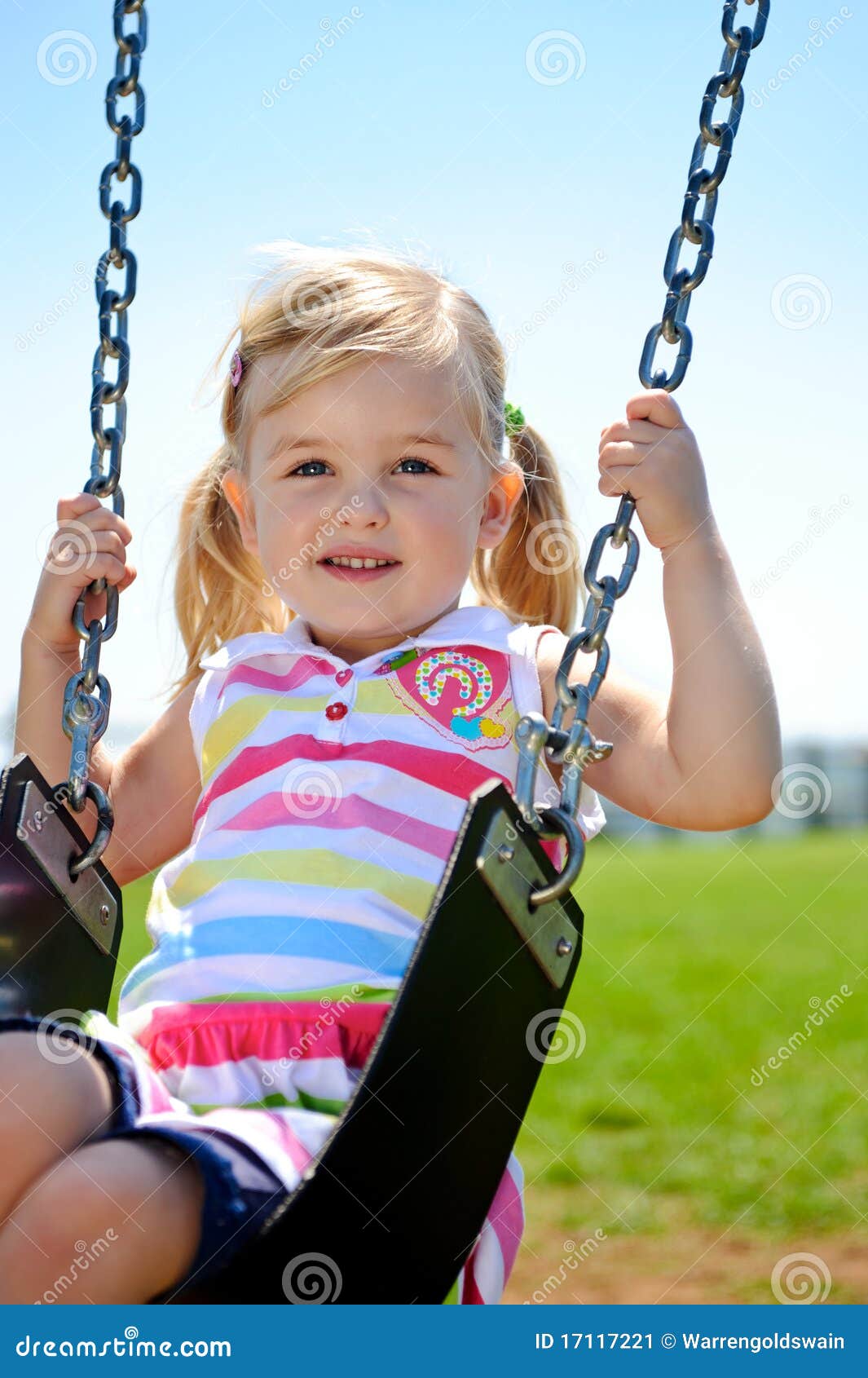 Child on swing stock image. Image of game, alone, relaxing - 17117221