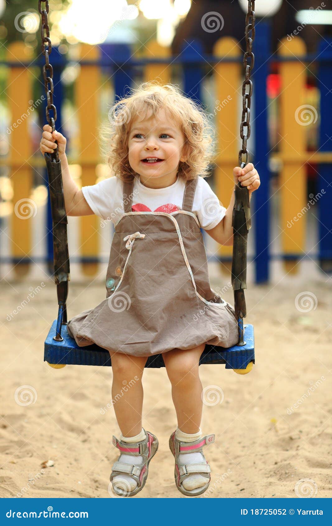 Child on swing stock photo. Image of length, freedom - 18725052