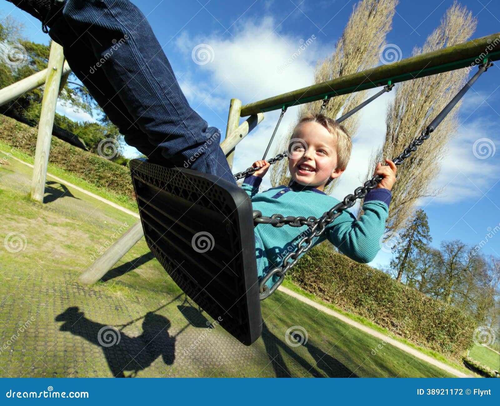 Child on a swing stock photo. Image of cheerful, expressing - 38921172