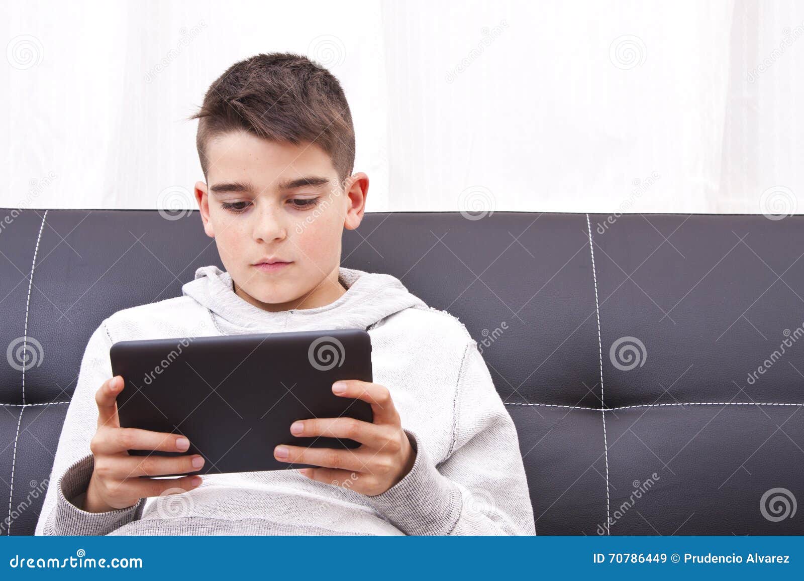 Child with tablet stock image. Image of child, sitting - 70786449