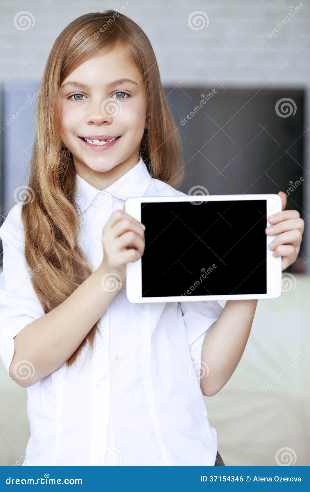 Child with tablet pc stock photo. Image of child, communications - 37154346