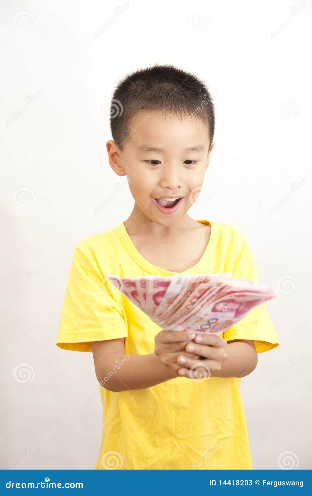 A child take money stock image. Image of bank, childhood - 14418203