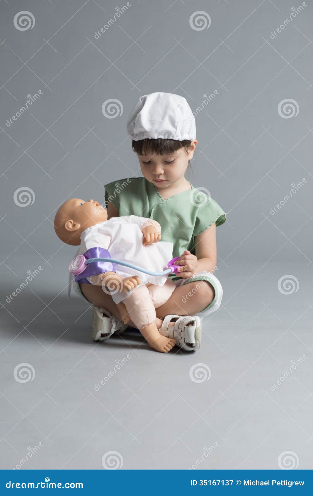 Child Taking Blood Pressure Stock Image - Image of hospital, pressure ...