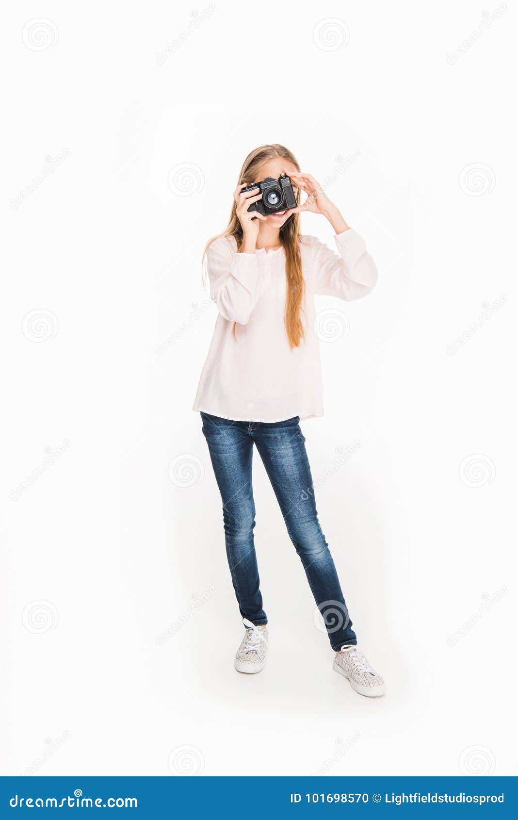 Child taking photo stock photo. Image of photographer - 101698570