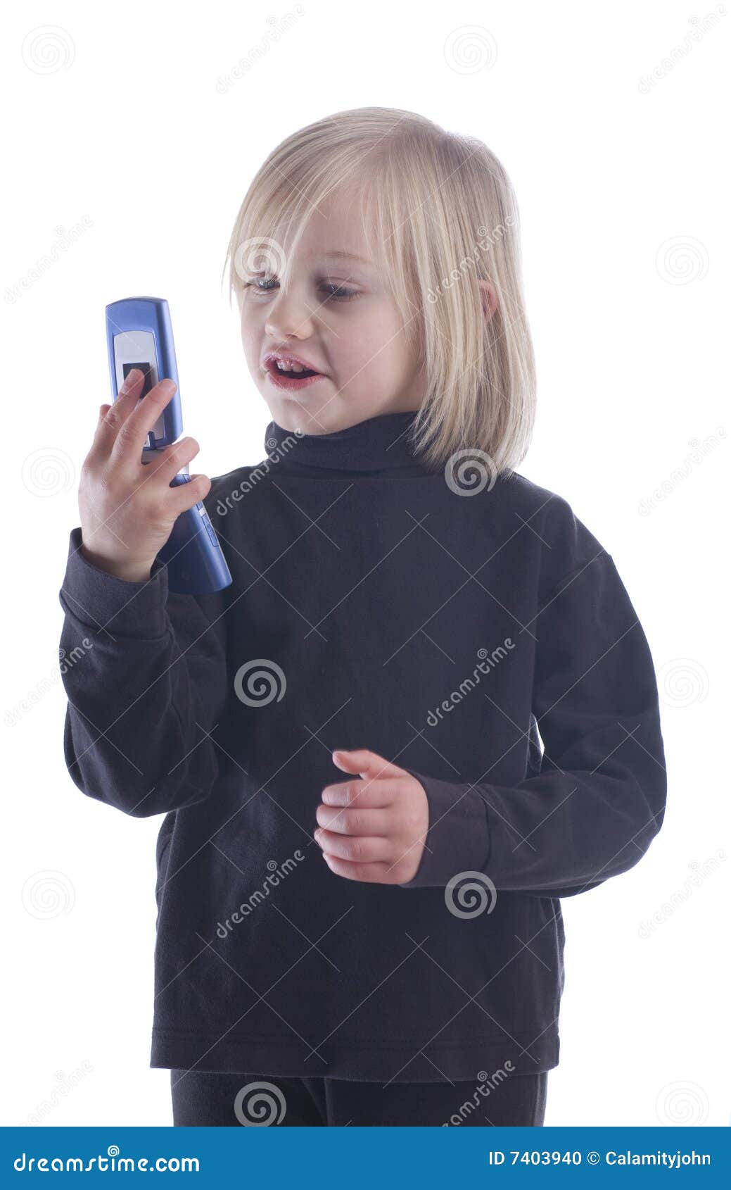 Child Talking on Cell Phone Stock Photo - Image of child, speak: 7403940